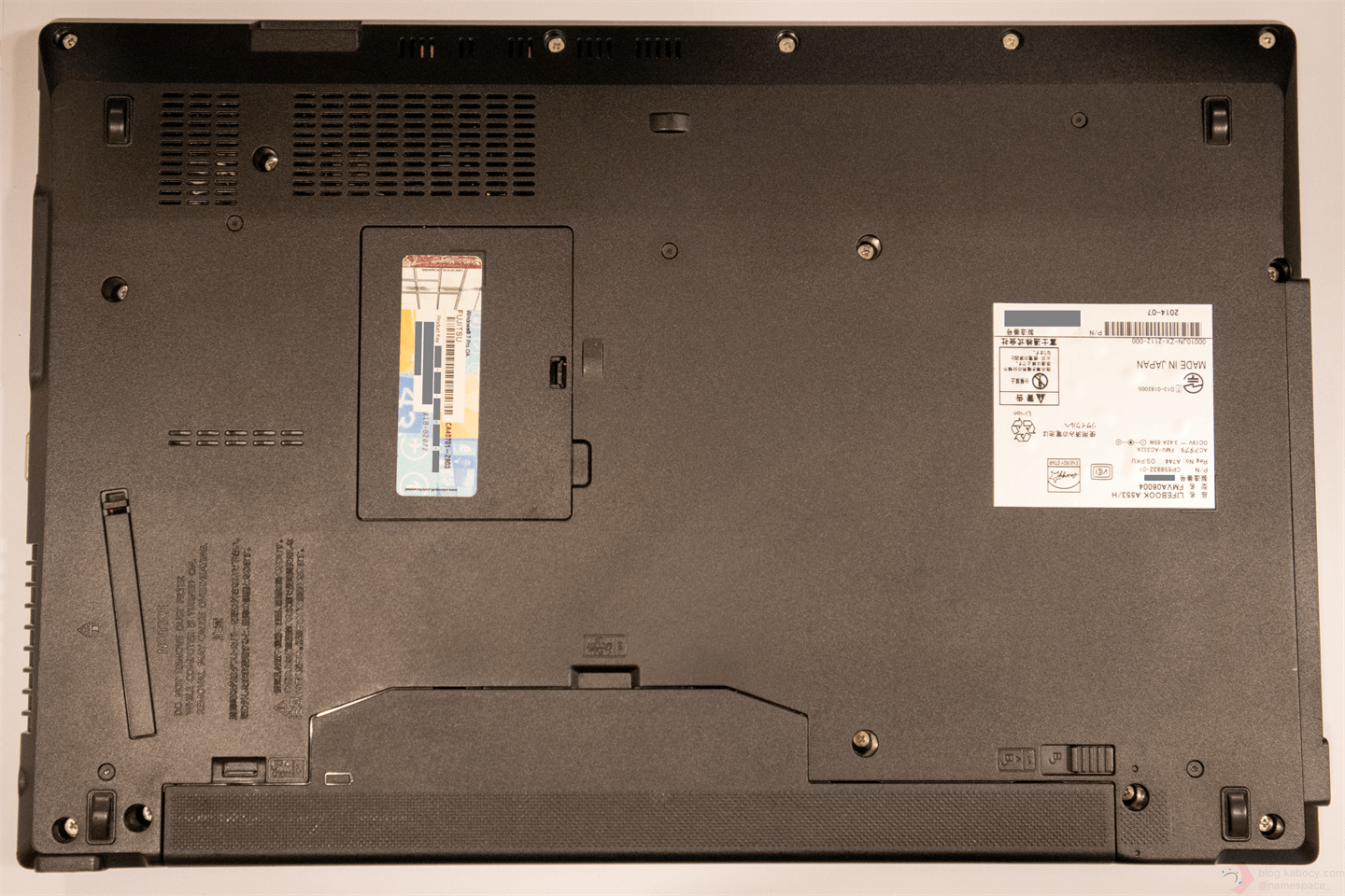 LIFEBOOK A573/G, A553/G, A553/HのCPU交換方法 – あの角を曲がれば、かぼしー