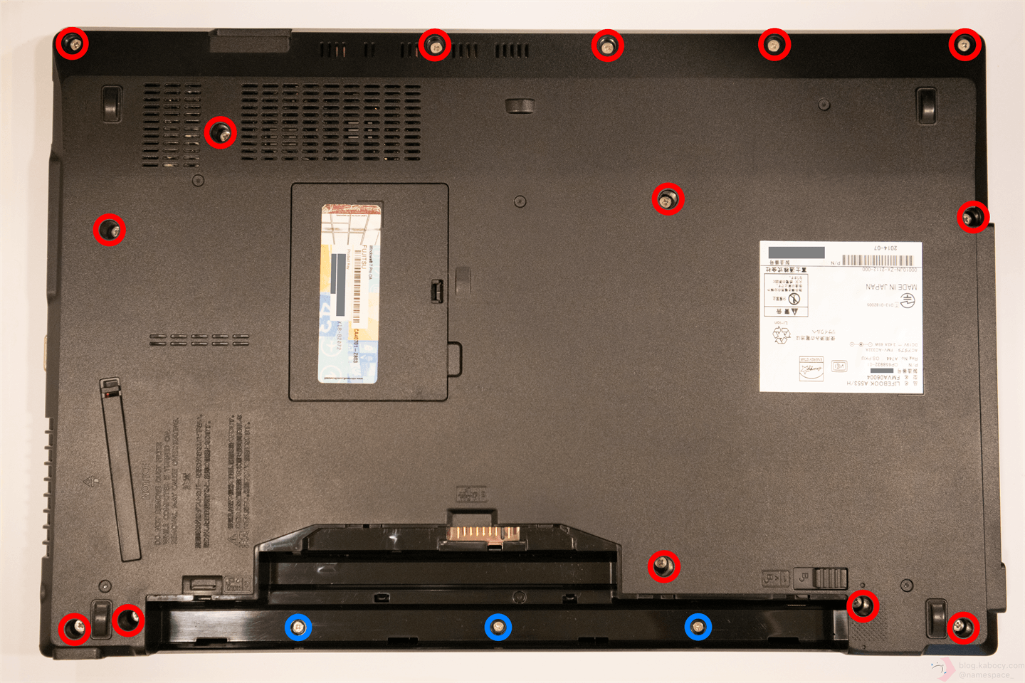 LIFEBOOK A573/G, A553/G, A553/HのCPU交換方法 – あの角を曲がれば、かぼしー